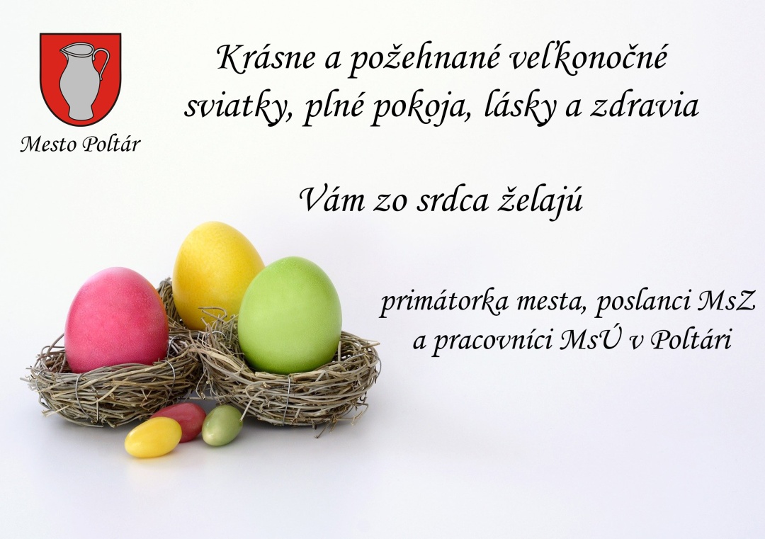 Oficiálna stránka mesta Poltár - Veľkonočný pozdrav